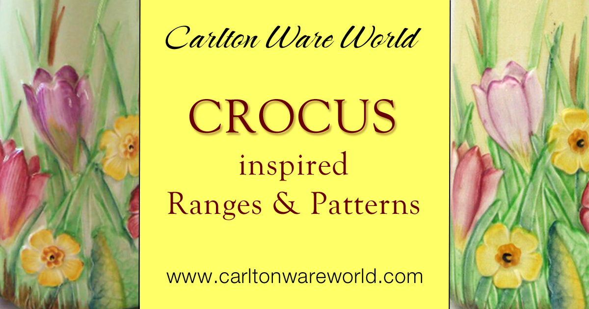 Carlton Ware Crocus shapes & patterns